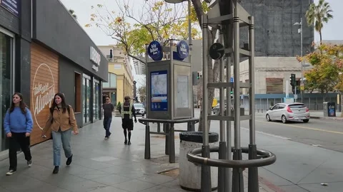 Metro Public Transit Big Blue Bus Signag... | Stock Video | Pond5