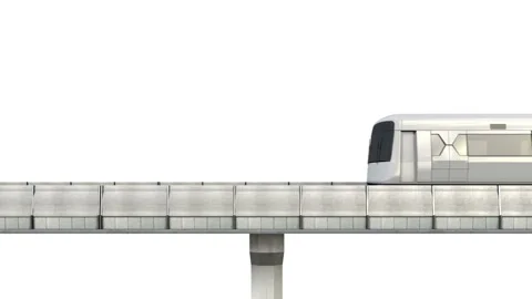 Metro Skytrain Side View renshutter | Stock Video | Pond5