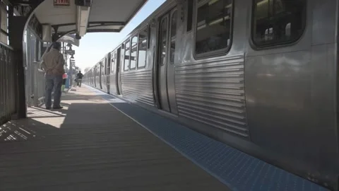 Metro Train in Chicago, Illinois. Train ... | Stock Video | Pond5