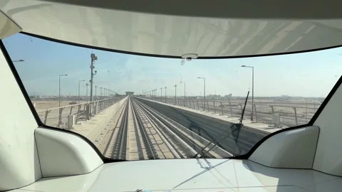 Metro train window front back railway ma... | Stock Video | Pond5
