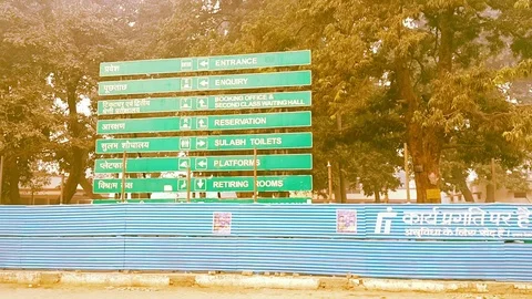 Metro Work In Progress Sign Board Delhi ... | Stock Video | Pond5