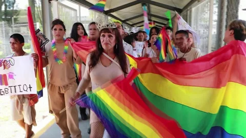Mexican inmates celebrate Pride month fr... | Stock Video | Pond5