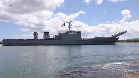 Mexican Navy Tank Landing Ship ARM Usuma... | Stock Video | Pond5