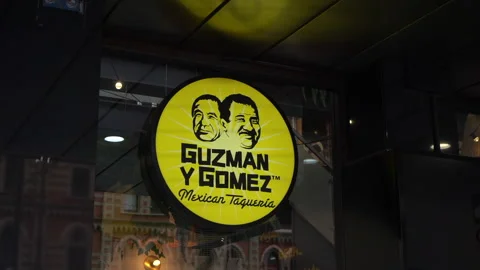 Mexican restraurant logo sign of Guzman ... | Stock Video | Pond5