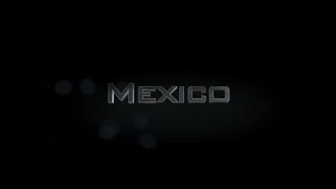 Mexico 3D title word made with metal ani... | Stock Video | Pond5