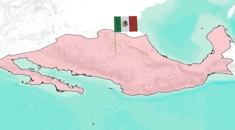 Mexico 4k Map Animation | Stock Video | Pond5