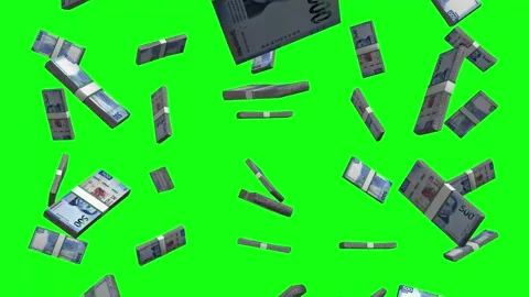 Mexico 500 Pesos Falling Animation on Gr... | Stock Video | Pond5