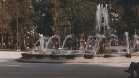 Mexico City - 1957: people relax in a pa... | Stock Video | Pond5
