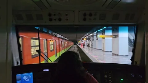 Mexico City subway route on its new line... | Stock Video | Pond5