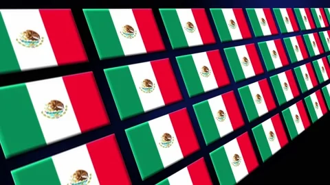 Mexico Flag Animated Background 3d Anima... | Stock Video | Pond5