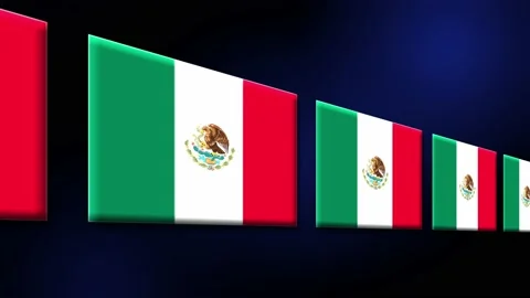Mexico Flag Animated Background 3d Anima... | Stock Video | Pond5