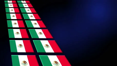 Mexico Flag Animated Background 3d Anima... | Stock Video | Pond5