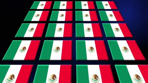 Mexico Flag Animated Background 3d Anima... | Stock Video | Pond5