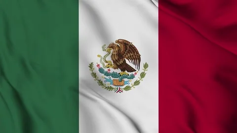 Mexico flag animation for background in ... | Stock Video | Pond5