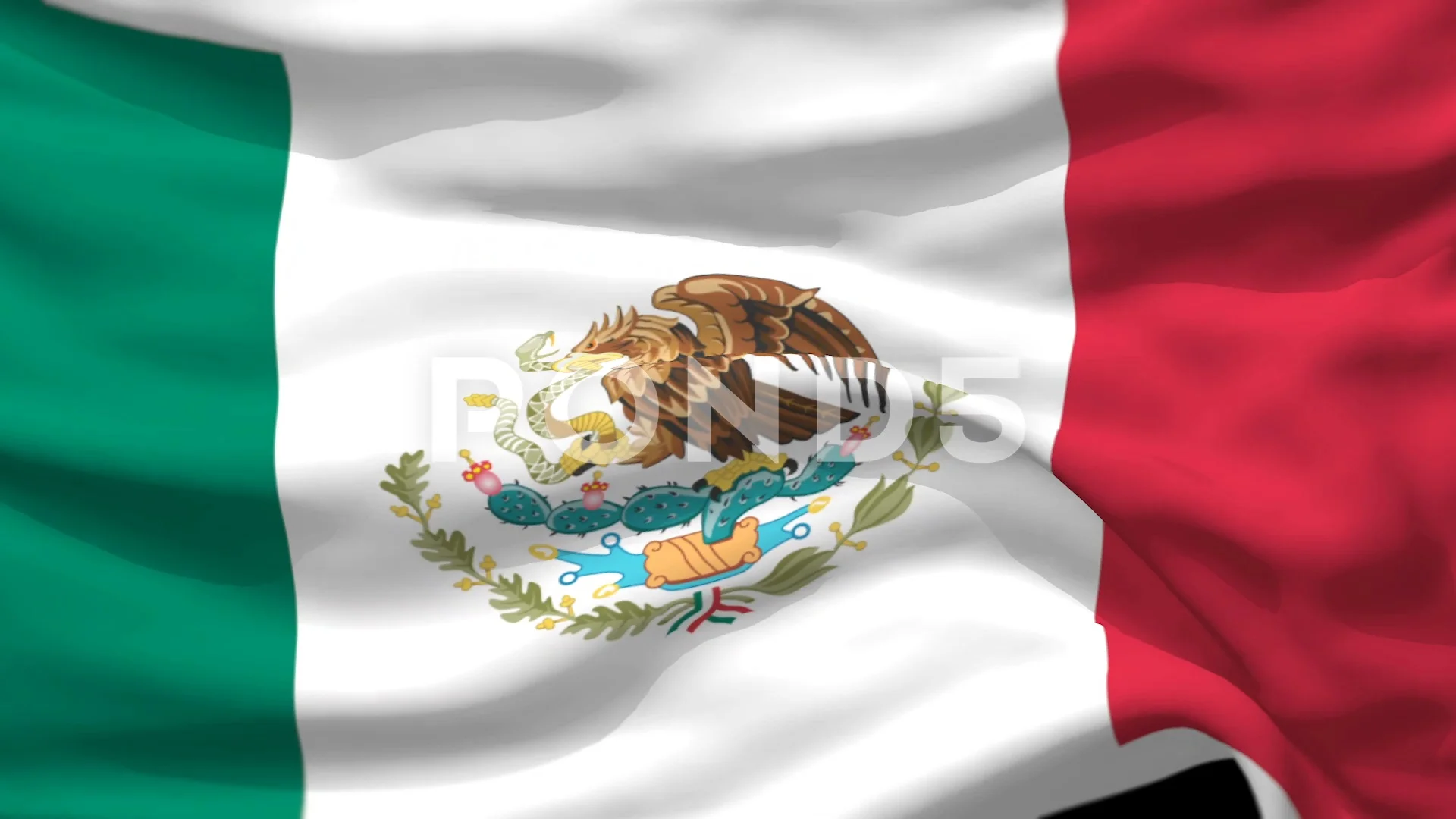 Mexican Flag Waving