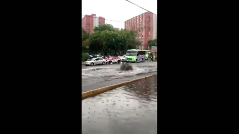 Mexico: Heavy Rains Cause Chaos In Mexic... | Stock Video | Pond5