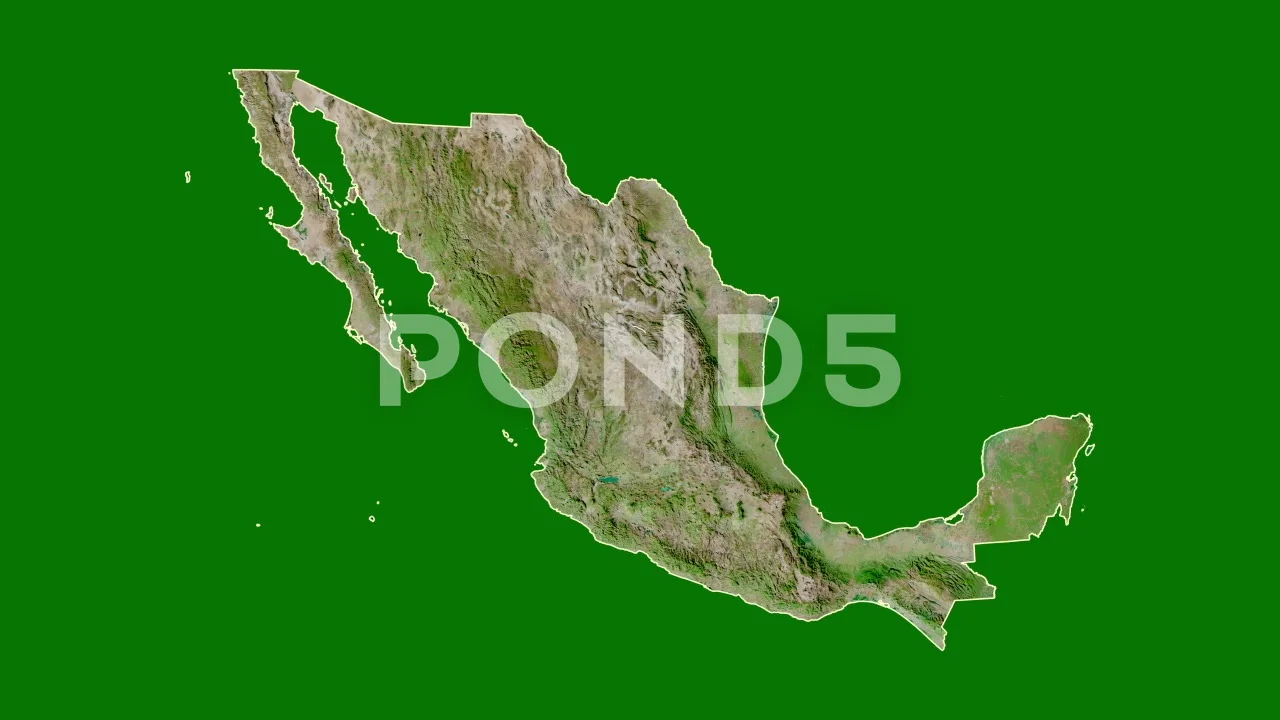 Mexico Map And Satellite Image