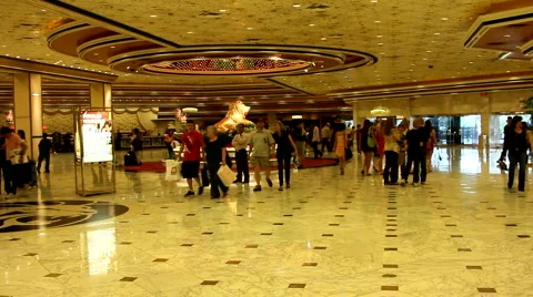 MGM Grand hotel lobby in Las Vegas | Stock Video | Pond5