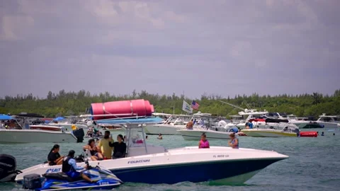 Haulover Sandbar Stock Footage ~ Royalty Free Stock Videos | Pond5