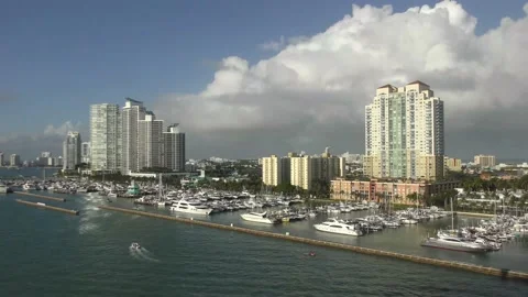 Miami Beach waterfront scenery | Stock Video | Pond5