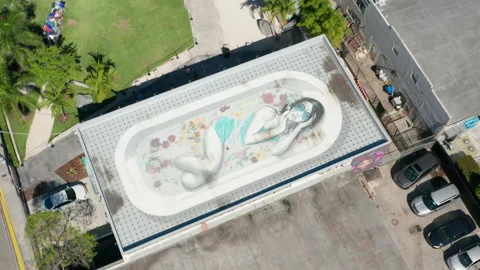 Miami, June 2019. Aerial view beautiful ... | Stock Video | Pond5