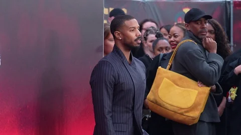 Michael B. Jordan steps out of his comfo... | Stock Video | Pond5