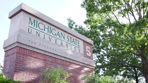 Michigan State University (MSU) Entrance... | Stock Video | Pond5