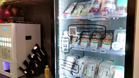 Micro market and table top coffee machin... | Stock Video | Pond5