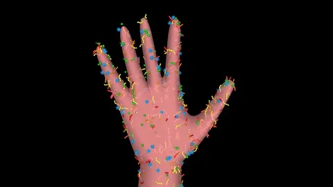 Microbiome bacteria, viruses, microbes o... | Stock Video | Pond5