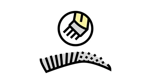 microblading procedure color icon animat... | Stock Video | Pond5