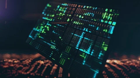 Microchip, concept animation inside the ... | Stock Video | Pond5