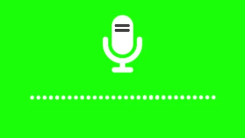 Microphone and Sound Wave Animation on G... | Stock Video | Pond5