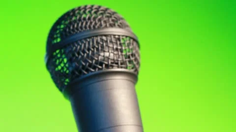 Microphone Green Screen Stock Video Footage | Royalty Free Microphone ...