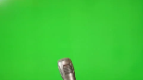Microphone Green Screen Mic Stock Video Footage | Royalty Free ...