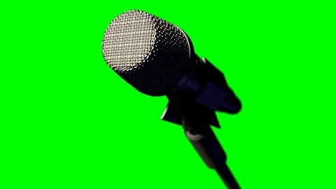 Microphone Green Screen Mic Stock Videos – Royalty-Free HD & 4K Videos