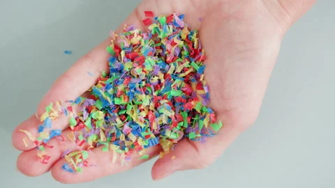 Microplastic pollution, plastic particle... | Stock Video | Pond5