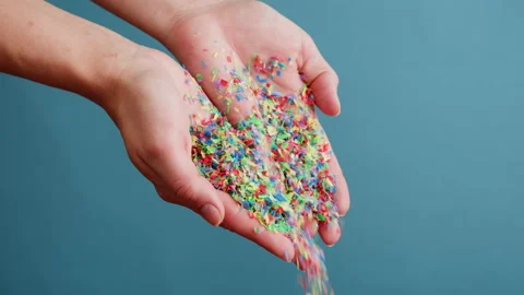 Microplastic pollution, plastic particle... | Stock Video | Pond5