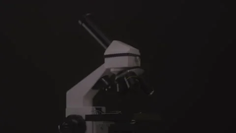 Microscope in Moving Studio Light with B... | Stock Video | Pond5