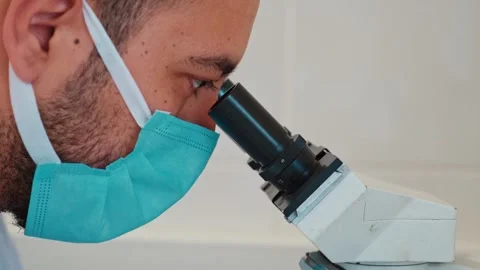 Microscope Observation in Food Safety La... | Stock Video | Pond5