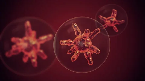 Microscopic germs and pathogens medical ... | Stock Video | Pond5