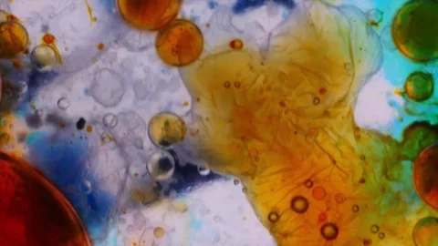 Microscopic Patterns of Colors and Paint... | Stock Video | Pond5