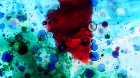 Microscopic Patterns of Colors and Paint... | Stock Video | Pond5