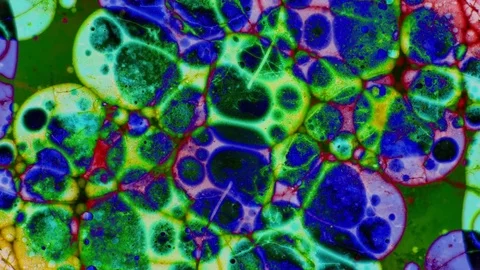 Microscopic Patterns of Colors and Paint... | Stock Video | Pond5