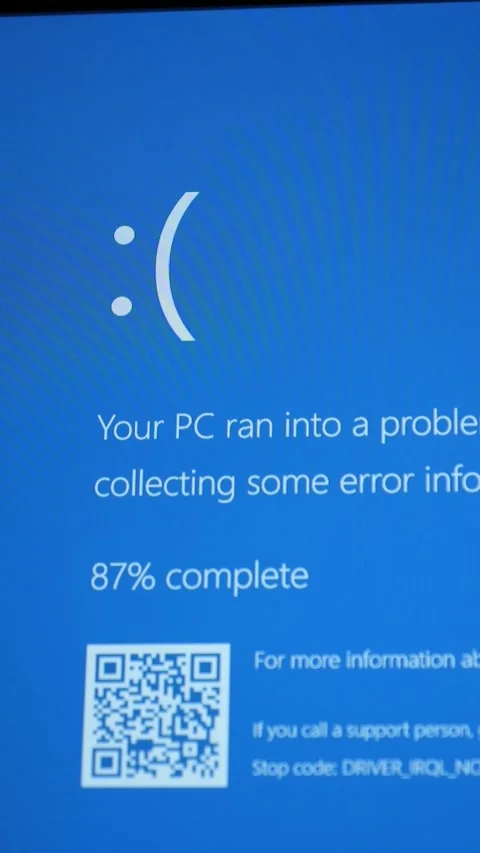 Bsod Blue Screen Of Death Error Stock Footage ~ Royalty Free Stock ...