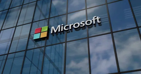 Microsoft company headquarters glass bui... | Stock Video | Pond5