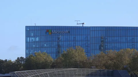 Corporate Headquarters Microsoft Stock Video Footage | Royalty Free ...