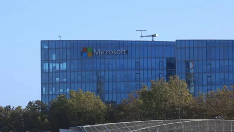 Corporate Headquarters Microsoft Stock Video Footage | Royalty Free ...