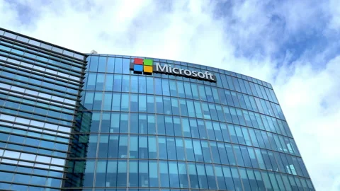 Corporate Headquarters Microsoft Stock Video Footage | Royalty Free ...
