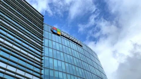 Corporate Headquarters Microsoft Stock Video Footage | Royalty Free ...