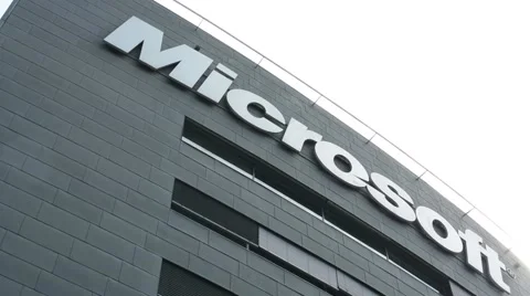 Microsoft headquarters - detail of build... | Stock Video | Pond5